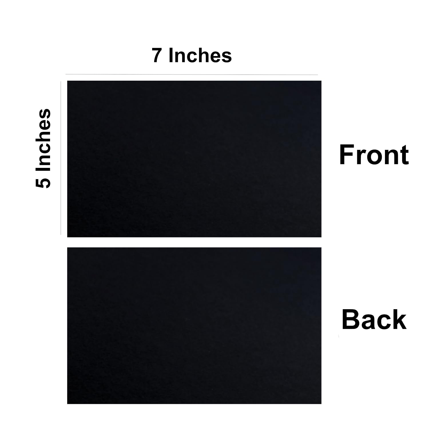 Snapklik.com : Baisunt 50 Pack 5x7 Black Cardstock Paper Blank Thick ...