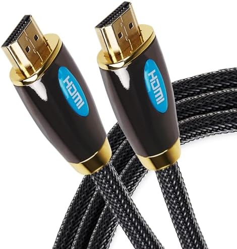 Maplin Pro HDMI Cable 3M, Braided 4K 30Hz Ultra HD High Speed, ARC, HDR ...