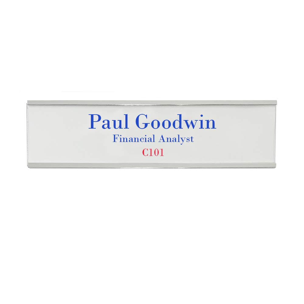 Printable Office Name Plates Customizable Desk Name Plate By KnotHead