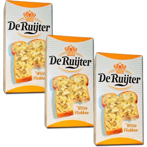 3 X De Ruijter Witte vlokken - Weiße Schokoladen Flocken 200g : Amazon ...