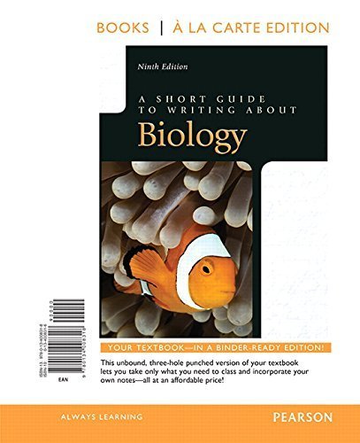 Amazon.com: A Short Guide to Writing about Biology, Books a la Carte ...