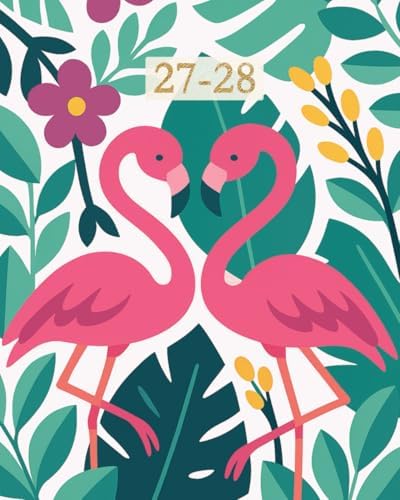 Amazon.com: Monthly Planner 2027-2028: Flamingo Tropical Floral ...