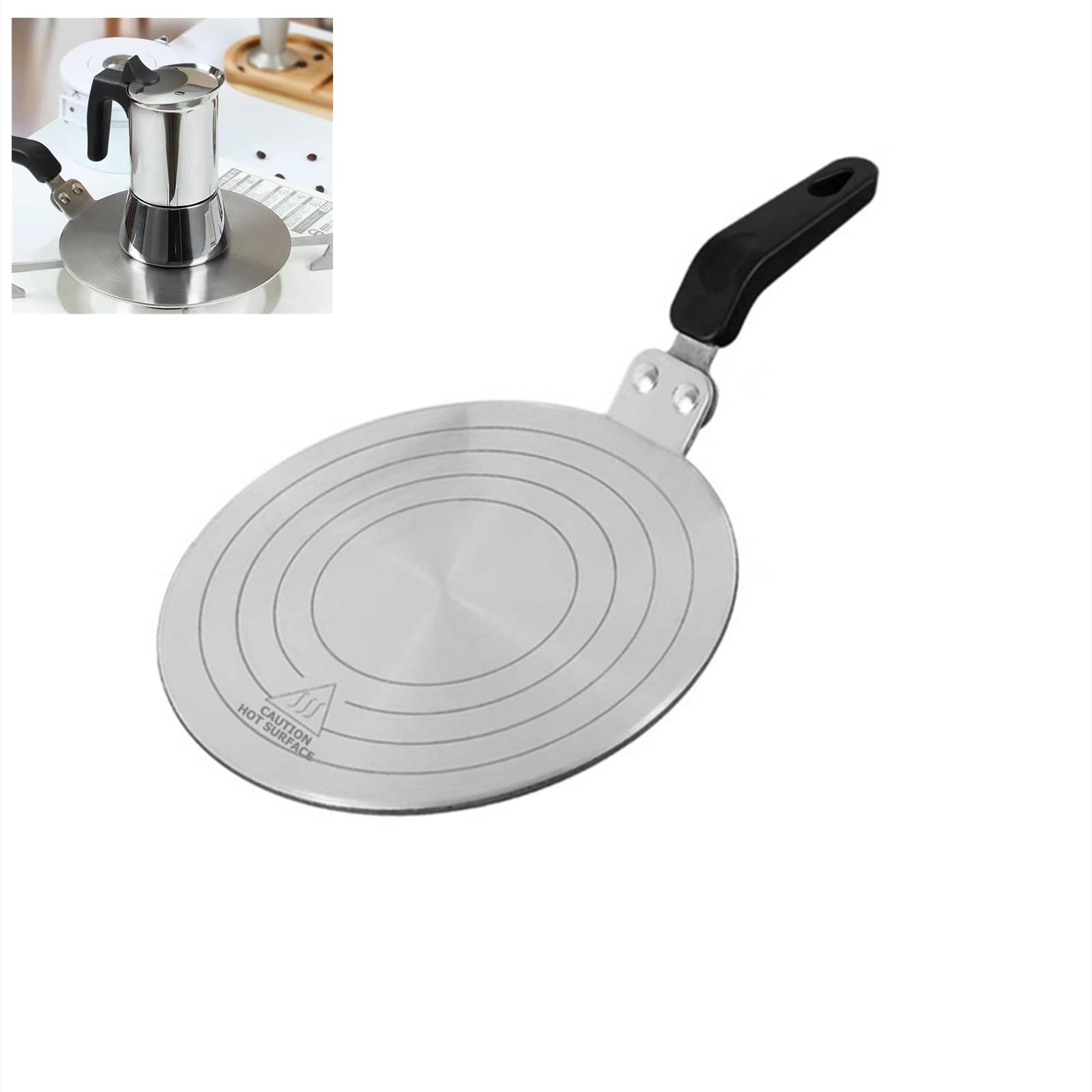 Gocoffun Heat Diffuser Plate,20cm Stainless Steel Gas Stove Diffuser ...