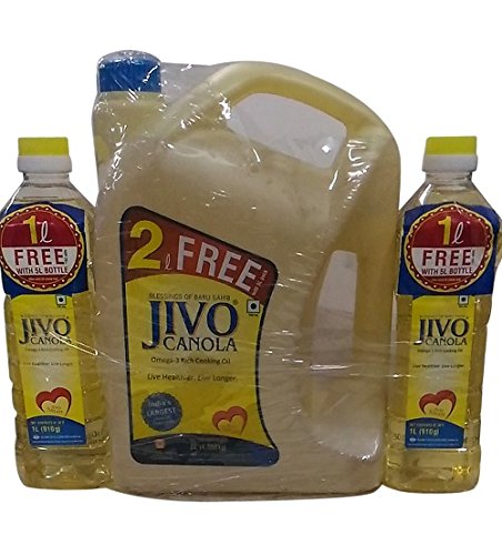 Jivo Cooking Oil - Canola Oil, 5L+1L Bottle : Amazon.in: Grocery ...