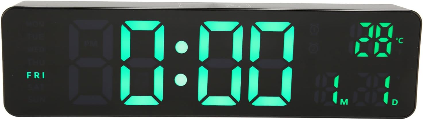 Amazon.com: Digital Alarm Clock - 10inch LED Simple Digital Clock ...