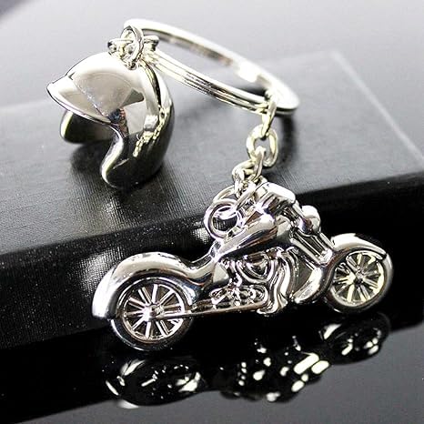 Motorcycle Helmet Metal Car Key Chain for Bike Lover, The Gift for ...