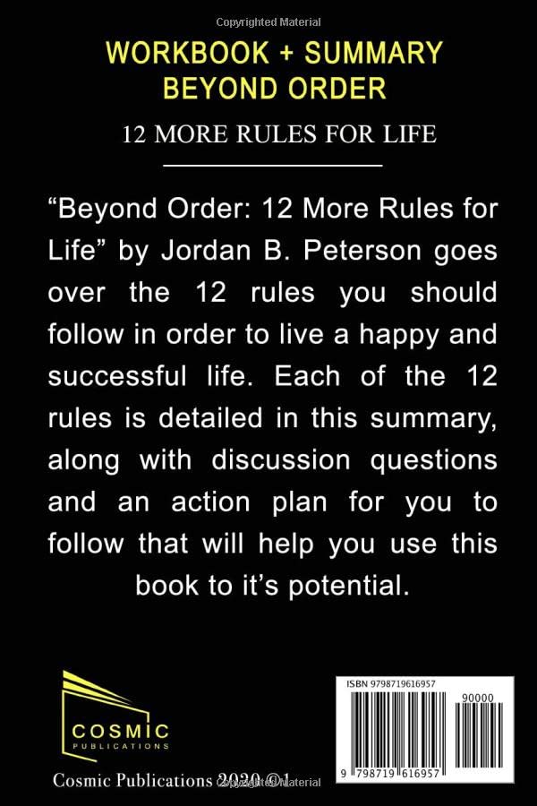 Snapklik.com : Workbook And Summary: Beyond Order: 12 More Rules For ...