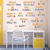 Amazon.com: 6 Pieces Colorful Inspirational Wall Decal Rainbow Positive ...