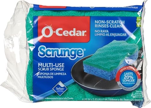 Amazon.com: O-Cedar Multi-Use Scrunge Scrub Sponge 6 Count (Pack of 2 ...