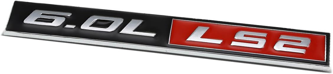 Amazon.com: Auto Dynasty Metal Emblem Decal Logo Trim Badge 6.0L LS2 ...