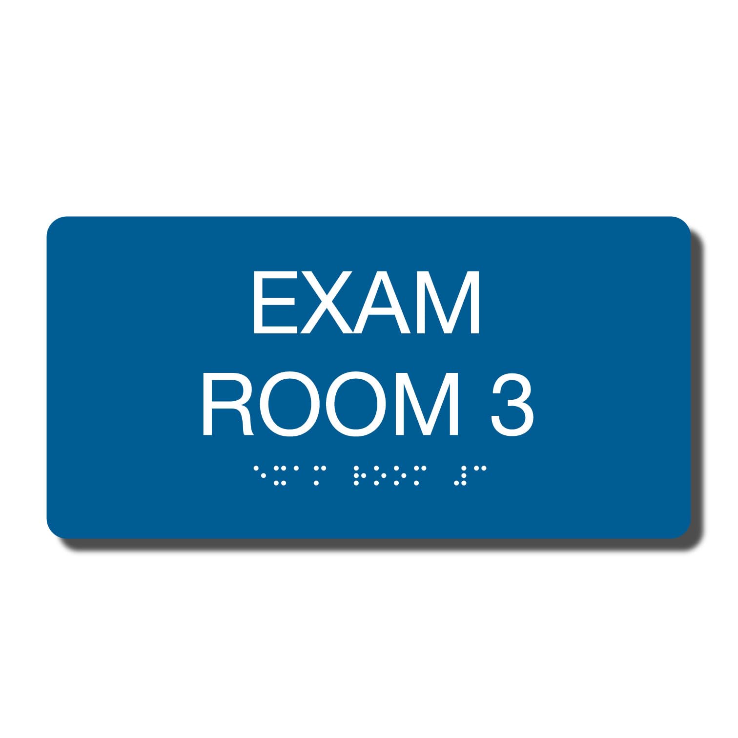 Amazon.com : 8" x 4" ADA Compliant Exam Room Sign - Tactile Grade 2 ...