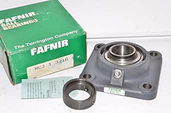 Amazon.com: Fafnir RCJ 1 3/16 Bloque de brida de rodamiento de bolitas de 4 pernos con inserto ...