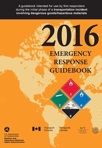 2016 Emergency Response Guidebook (ERG), Regular Bound, Standard Size ...