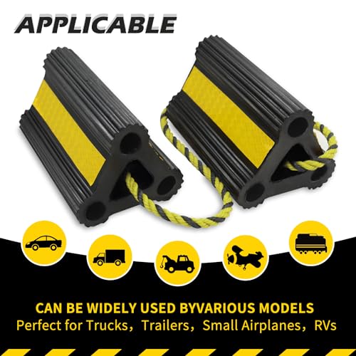 Snapklik.com : Wheel Chocks For RV Trailer, Upgrade Rubber Wheel Chocks ...