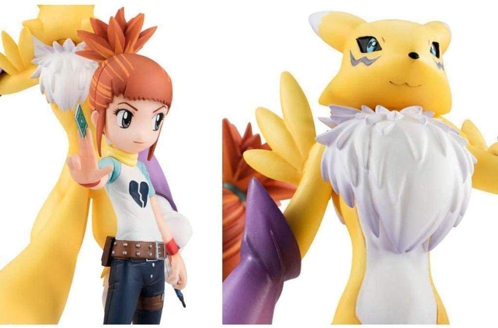 Buy KIJIGHG Anime Sculpture Digimon Tamers Renamon & Ruki PVC Anime ...