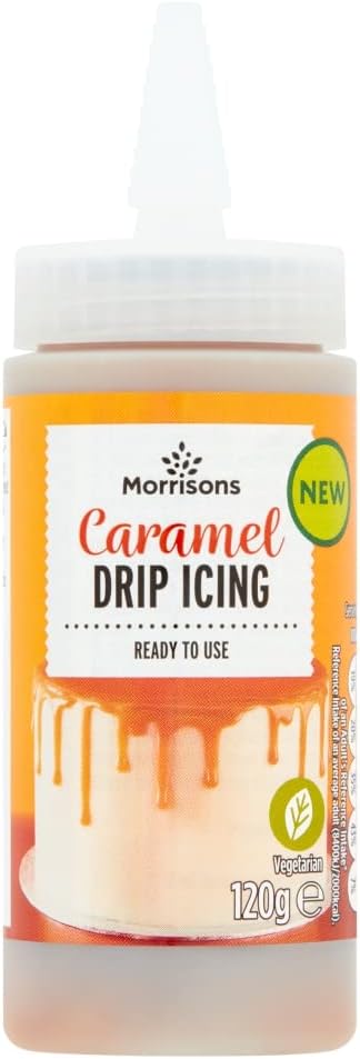 Morrisons Caramel Drip Icing, 120g : Amazon.co.uk: Grocery