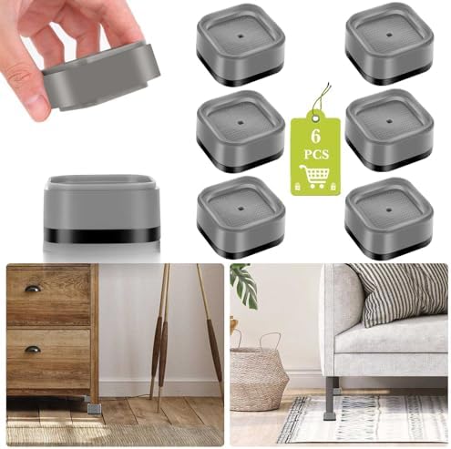 Amazon.com: Yookwutar 8 Pack Furniture Risers 1 Inch, Adjustable Bed ...