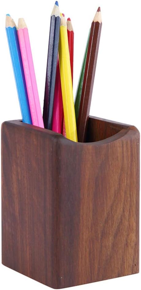 NUOBESTY Wood Pen Pencil Holder Stand Multi Purpose Natural Wood Pencil ...