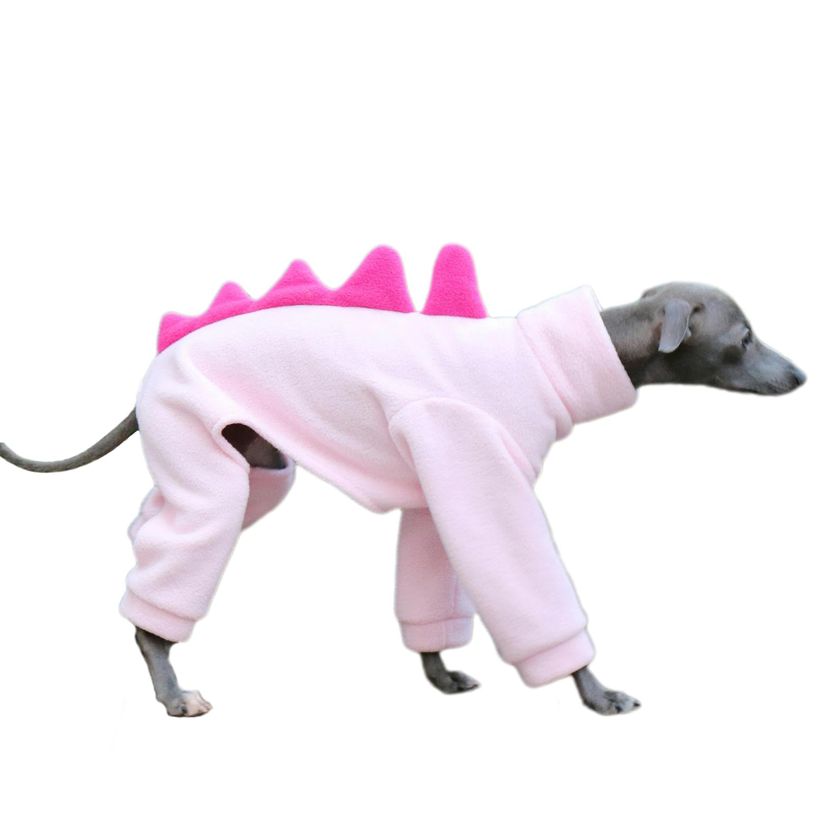 UOSIA Italian Greyhound Whippet Clothes Cute Fleece Dinosaur Dog ...