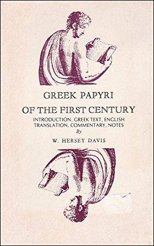 Amazon.com: Greek Papyri of the First Century: 9780890053324: Davis ...