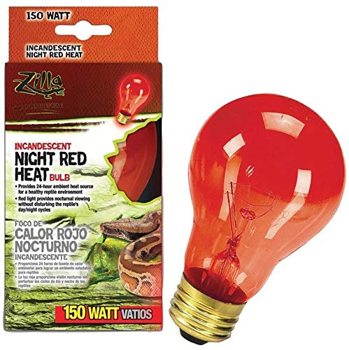 Snapklik.com : Zilla Incandescent Bulb, Night Red Heat, 150 Watt