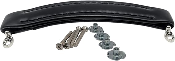 Amazon.com: Black Leather Style Amp Handle (Black w/Black Stitching ...