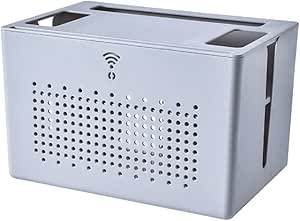 Amazon.com: XANHOY Double-layer Wifi Router Storage Box Desktop Socket ...