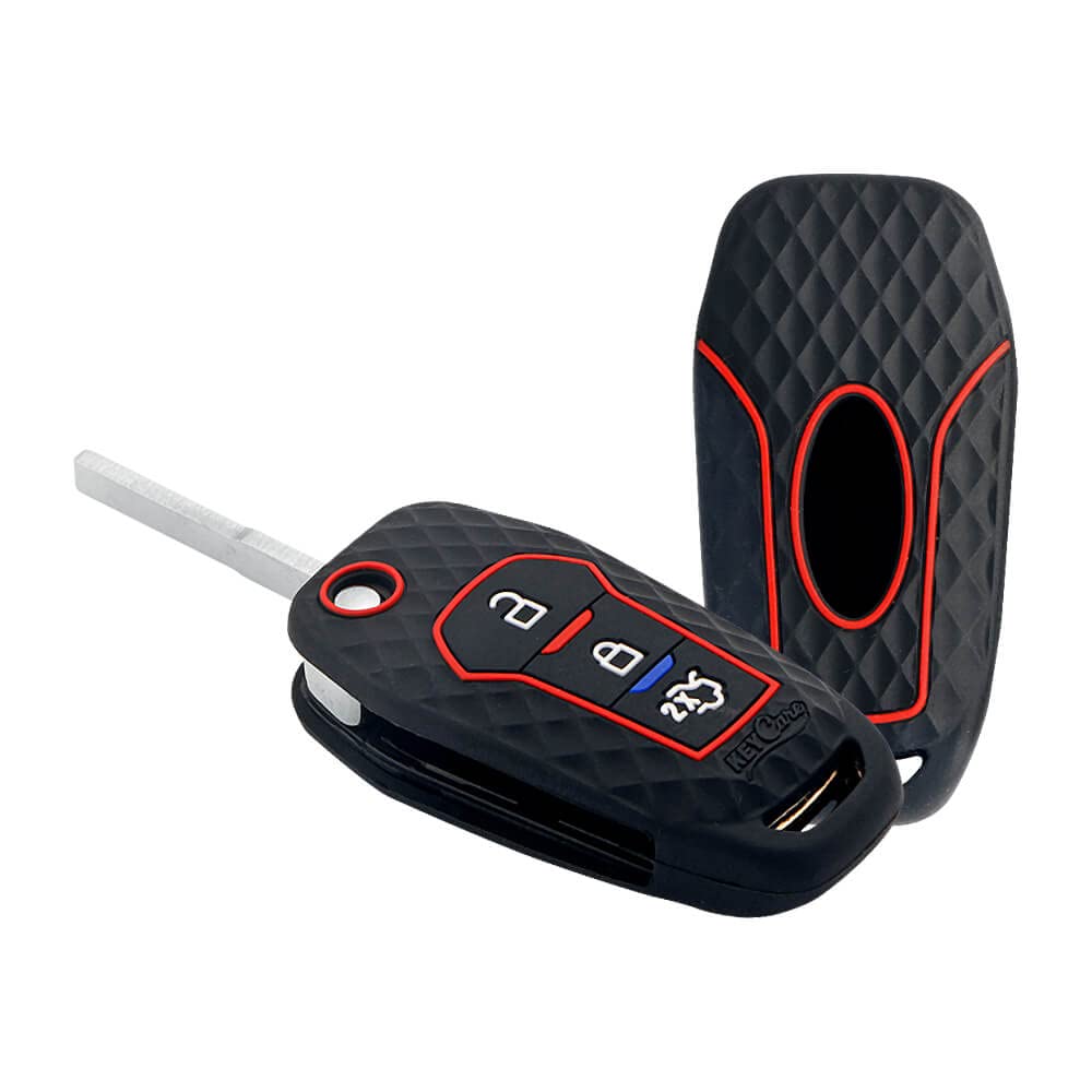 Keycare® Compatible Silicone Key Cover fit Compatible for Figo Aspire ...