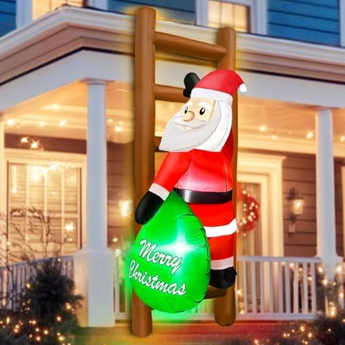 Amazon.com: HTOGQCQ 8FT Hanging Christmas Inflatables Outdoor ...