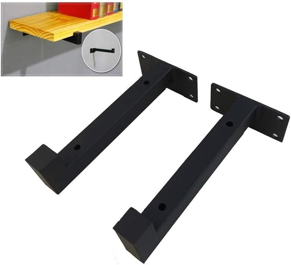 Amazon.com: Shelf Brackets Heavy Duty 2 Pcs Rustic Floating Shelf ...
