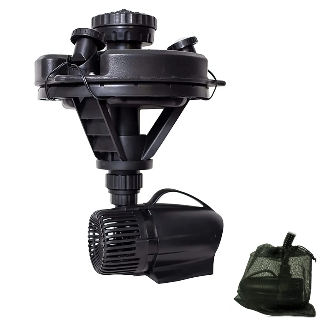 Amazon.com: Pond Boss 1/4 HP Floating Fountain with 3 Bright White ...