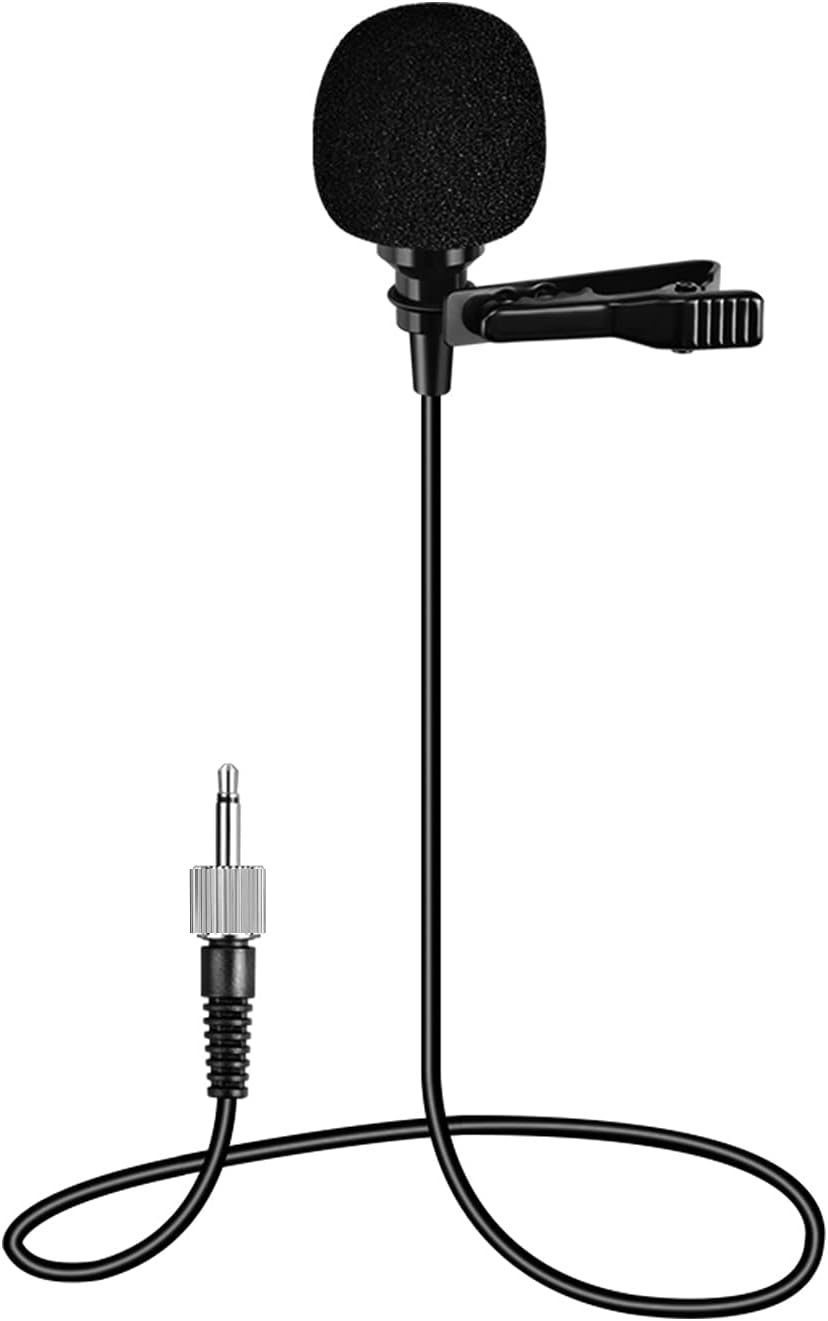 Amazon.com: ZRAMO Metal 3.5mm Mono Screw Hands-Free Lavalier Microphone ...