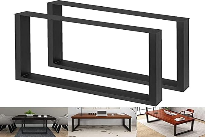 Amazon.com: VEVOR Set of 2 Steel Table Legs, 28”Height 30”Wide Dining ...