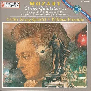 String Quintets 1: Mozart, Primrose, Griller String Quartet: Amazon.fr ...