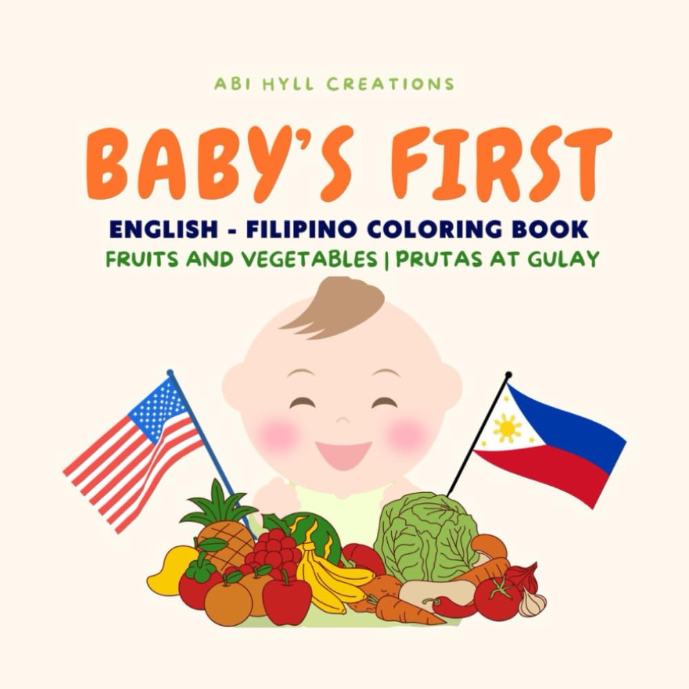 Baby's First English - Filipino Coloring Book Fruits and Vegetables ...