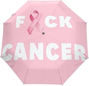 Amazon.com : EnnE Umbrella Breast Cancer Awareness Pink Ribbon Umbrella ...