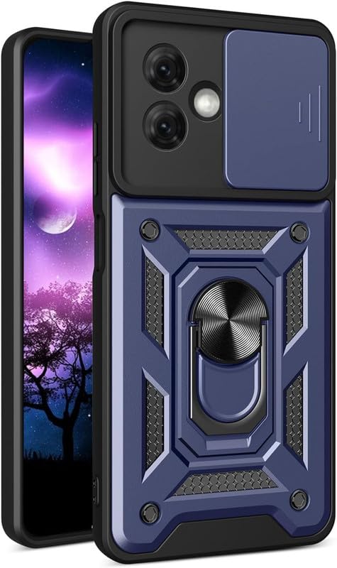 ELICA 360 Case for Motorola Moto G54 5G, Robotic Sliding Hard Armour ...