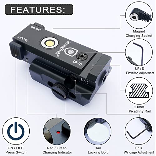 Snapklik.com : StrongTools Rechargeable Tactical Laser Sight Low ...