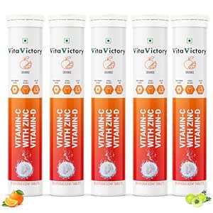 Vita Victory Vitamin C Tablet with Zinc & Vitamin D - 100% Vegan ...