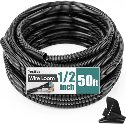 Amazon.com: 30 FT 1/2” Wire Loom Split Tubing,Dog Cat Cord Protector ...