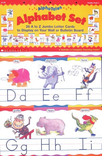 Amazon.com: AlphaTales: Alphabet Set: 26 A to Z Jumbo Letter Cards to ...
