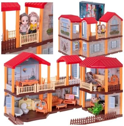 Buy HISAKAT Dream Palace Doll House | Play Set | Girls Doll House ...