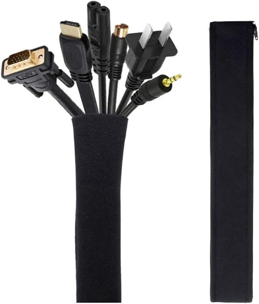 Amazon.com: 2pcs Cable Management Sleeve 19-20 Inch Black Cord ...