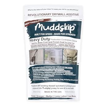 Muddskip Heavy Duty 3 in 1 Drywall Additive, Polymer-based Powder ...
