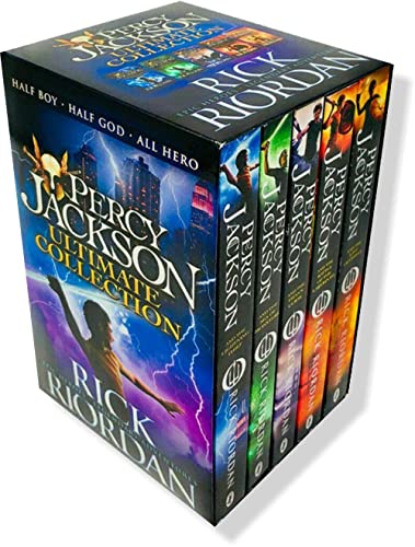 Percy Jackson The Ultimate Collection 5 Books Set Epic Heroes Legendary ...