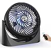 USB Fans Desk Fan 8 inch with Remote, USB Operated Fan Desktop Air ...