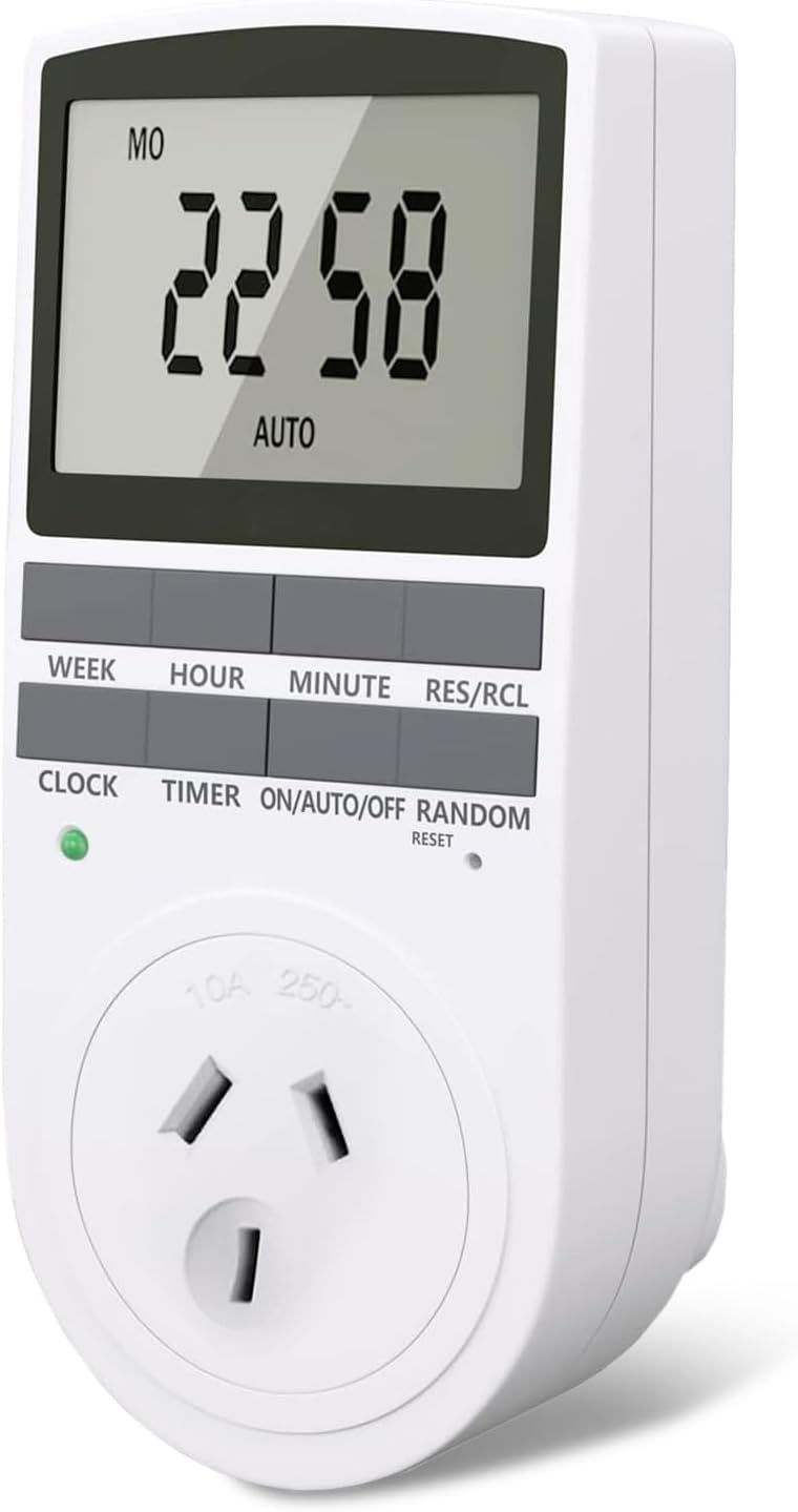 Lamptobe Power Timer, 7-Day Programmable Electrical Outlet Power Switch ...