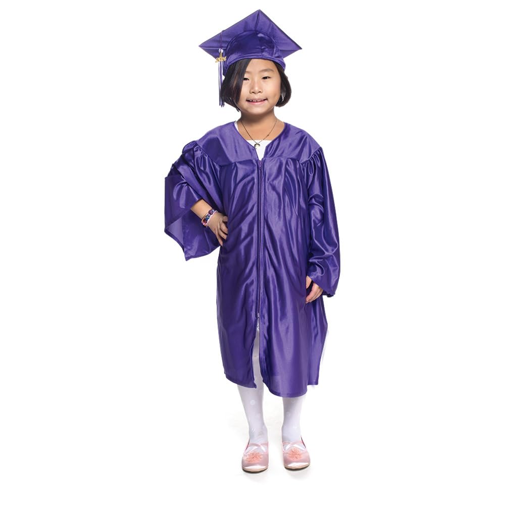 Snapklik.com : Happy Graduates Large Purple Shiny Child Graduation Cap