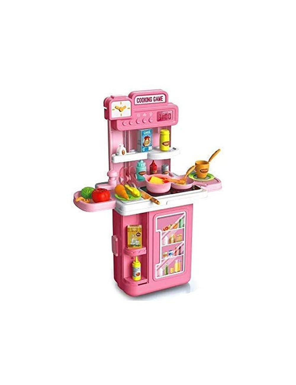 Gourav Tealecom 4 in 1 Mobile Kitchen Set Trolley for Kids Girls ...