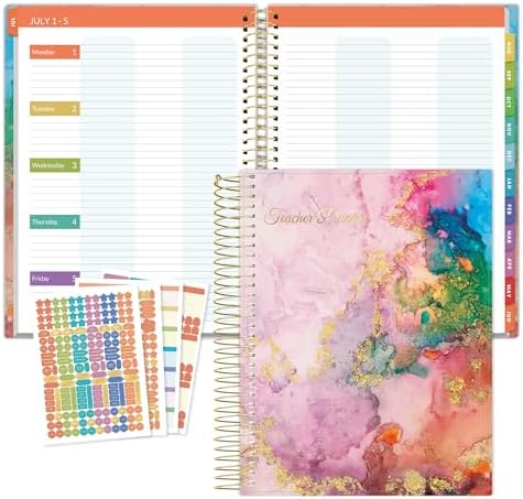 SUNEE Teacher Planner 2024-2025 Academic Year, Lite Lesson Planner Book ...